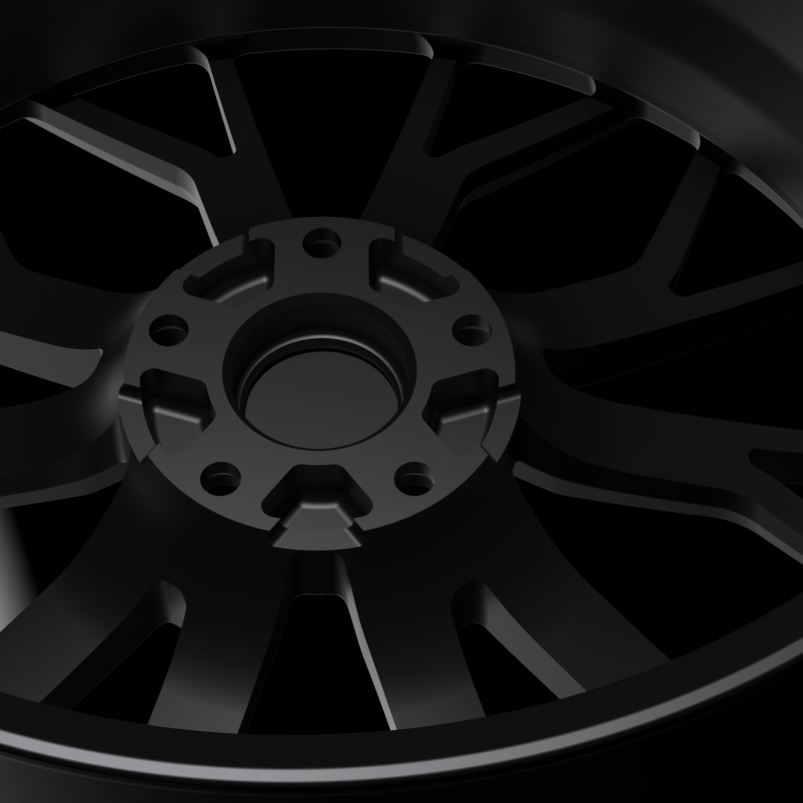 Model 3 – Matt Black – RYZEN WHEELS