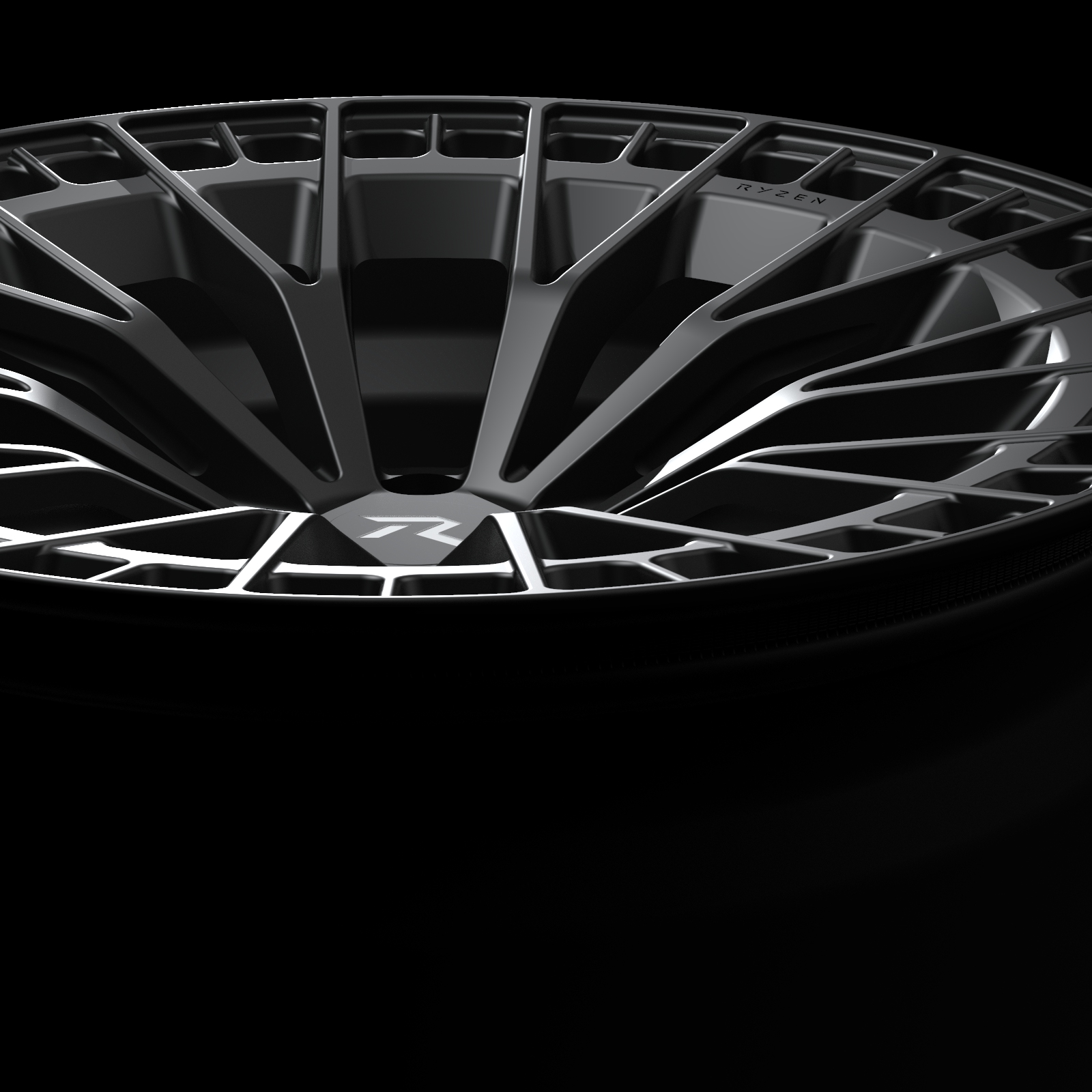 Model 4 – Matt Black – RYZEN WHEELS
